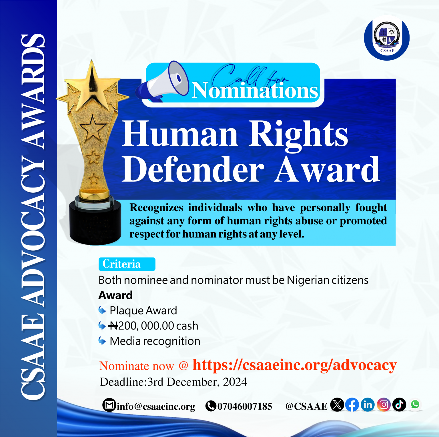 Advocacy – CSAAE