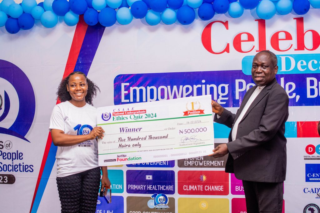 CSAAE ETHICS QUIZ 2024: Celebrating Ethical Excellence in Nigerian ...